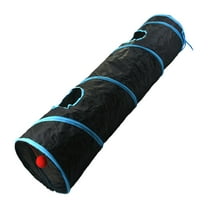 Cat Tunnel Play Tent, Collapsible Portable Crinkle with Toy Ball Pet ...