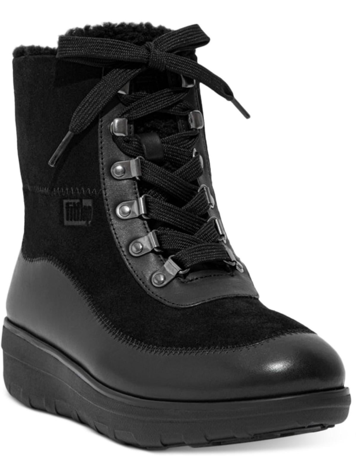 Fitflop Womens Mukluk III Leather Shearling Fur Winter & Snow Boots ...