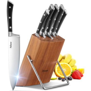 Tasty 15 Piece Stainless Steel Block Knife Cutlery Set, Multicolor ...