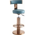 Swivel Stools with Backrest Modern Adjustable Height Counter Stool with ...