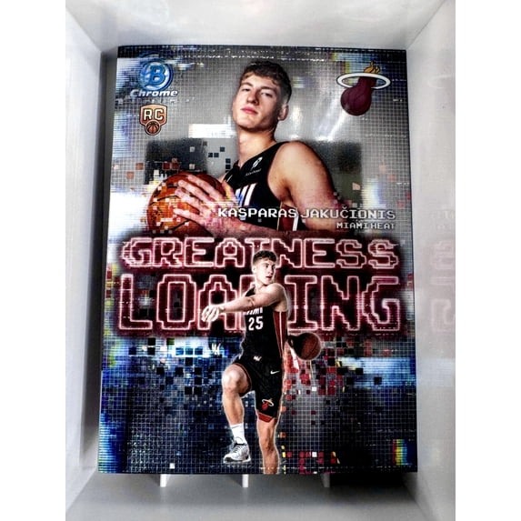 2026 Bowman Basketball Chrome Greatness Loading Kasparas Jakučionis ...
