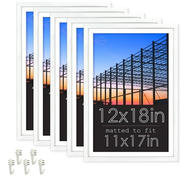 Standard Goods Home Décor 12x18 Matted to 11x17 Grey Linear Picture ...