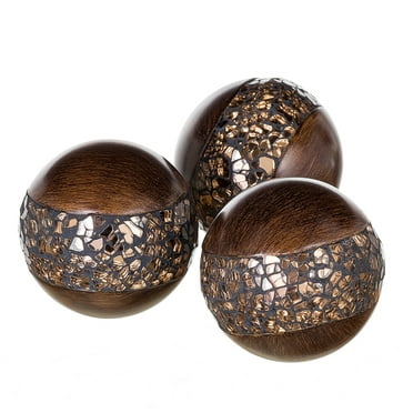 Design Toscano Peacock-Feathered Orbs Decorative Accent Balls: Set of ...