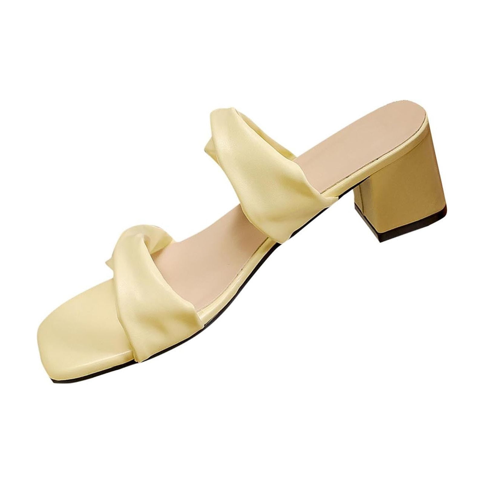 Click here for Wdhugt Womens Block Heel Mules Slip-On Soft Sole C... prices