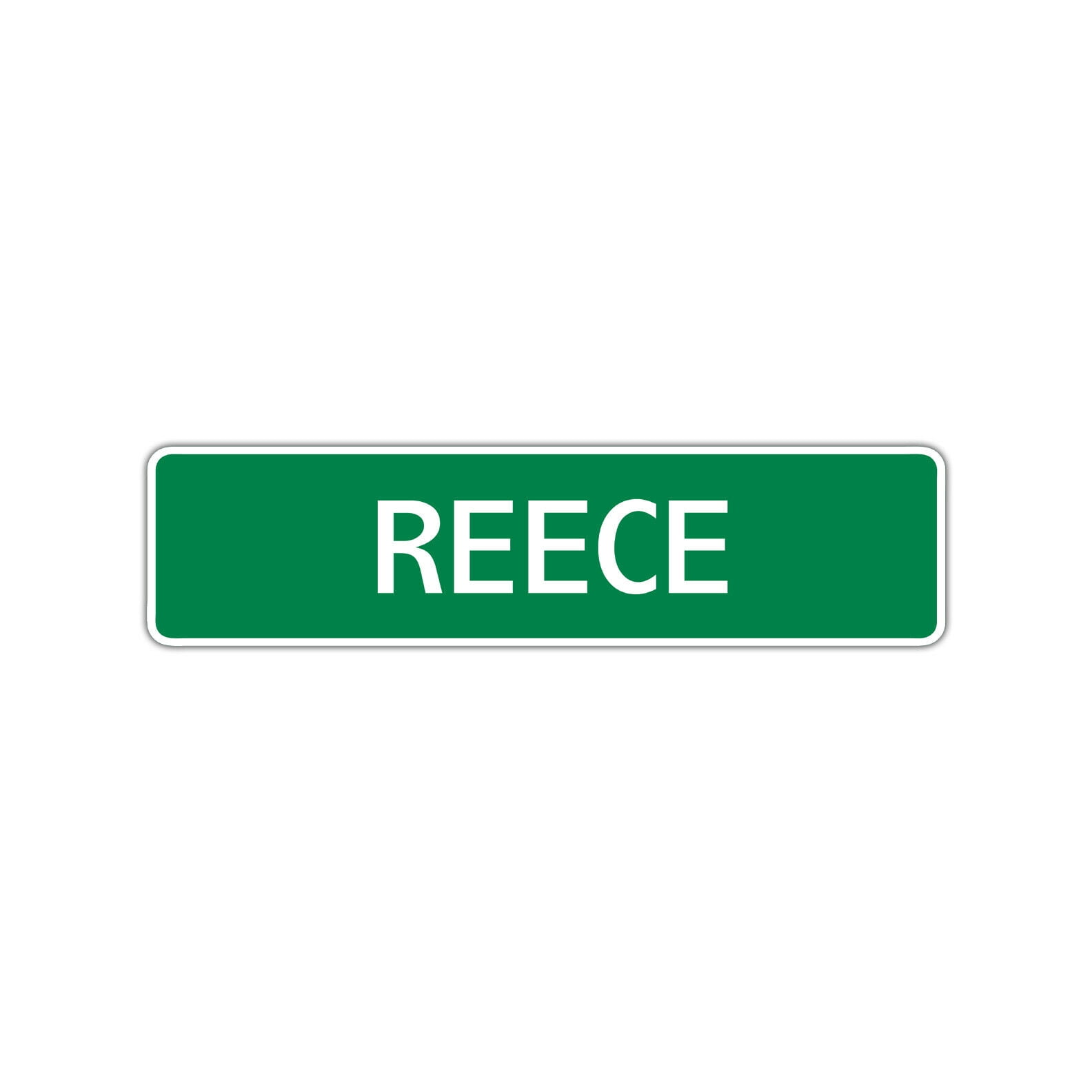 Reece Boys Children Name Letter Printed Plaque Decoration Label Indoor ...