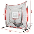 ZenSports Portable 7x7FT Baseball Softball Practice Net with Removable ...