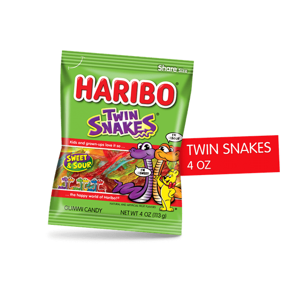 GO FOR THE (T)WIN! HARIBO TWIN SNAKES are the perfect combination of ...