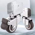 4Pcs Universals Swivels Casters Quiet Trolley Wheel Replacement 1 inch ...