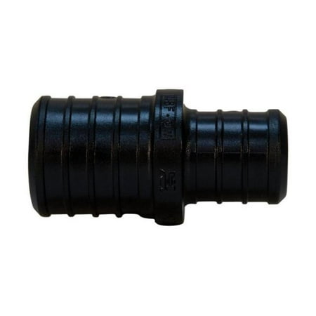 B & K PX00538GR2 PEX To PEX Poly Insert Coupling Black 0.75 dia. x 0.5 ...