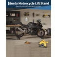 BouPower Universal Motorcycle Front & Rear Lift Stand Combo, 850 LBS ...