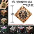 7合1 Rotating Metal Dice - Gradient Color With Gift Box, Multi - Sided ...