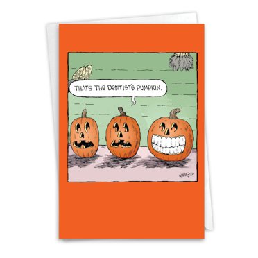 1 Funny Halloween Card with Envelope - Pumpkin Spice Colonoscopy ...