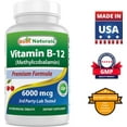 Best Naturals Vitamin B-12 Methylcobalamin 6000 mcg Sublingual Tablets ...