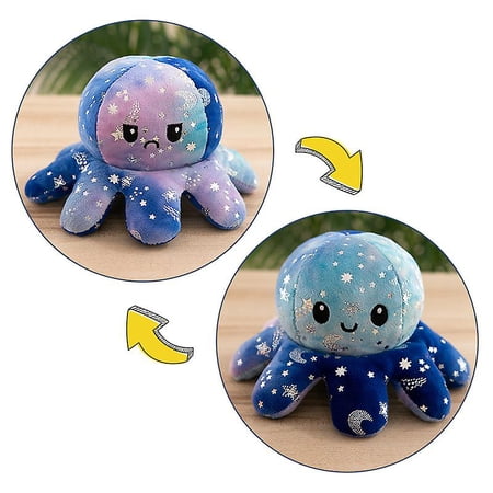 Flip Octopus Iron Man ,octopus Plush Toy, Double-sided Flip Doll ...