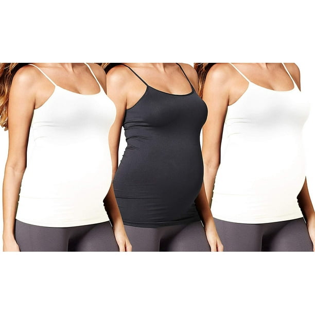 Maternity Tank Tops Nursing Camisole Shirt Stretch Spandex Women Cami