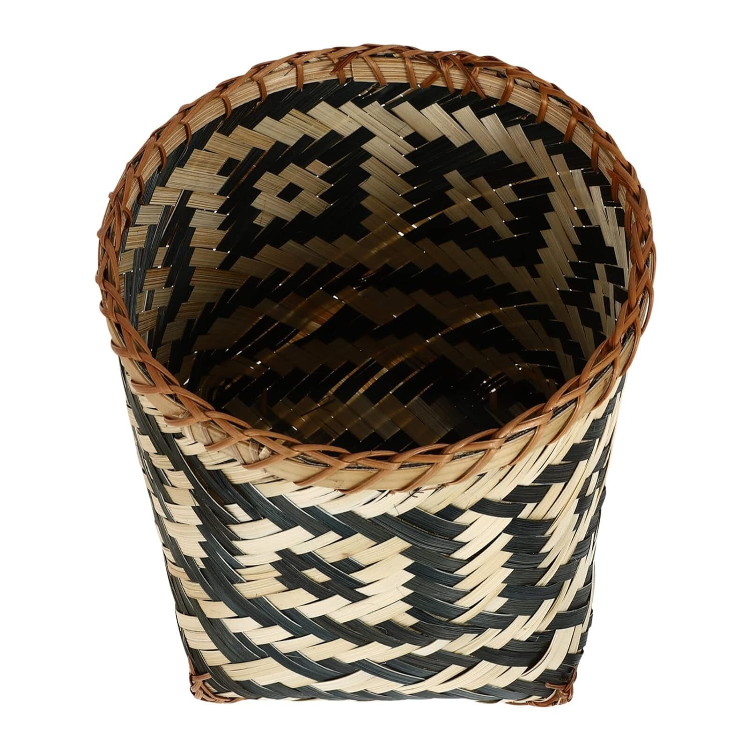 Bote de basura bohemio, diseño de tejido único y hermoso, bote de ...
