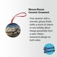 P-51 Mustang WWII US Fighter Plane Christmas Tree Holiday Round Ceramic ...