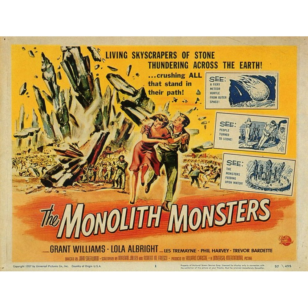 The Monolith Monsters (1957) 11x14 Movie Poster - Walmart.com - Walmart.com