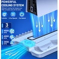 Beboncool PS5 Cooling Fan Stand, Dual Controller Charger Station, Space ...