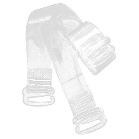 3Pairs Bra Transparent Straps Stylish Stainless Steel Clasp Crystal ...