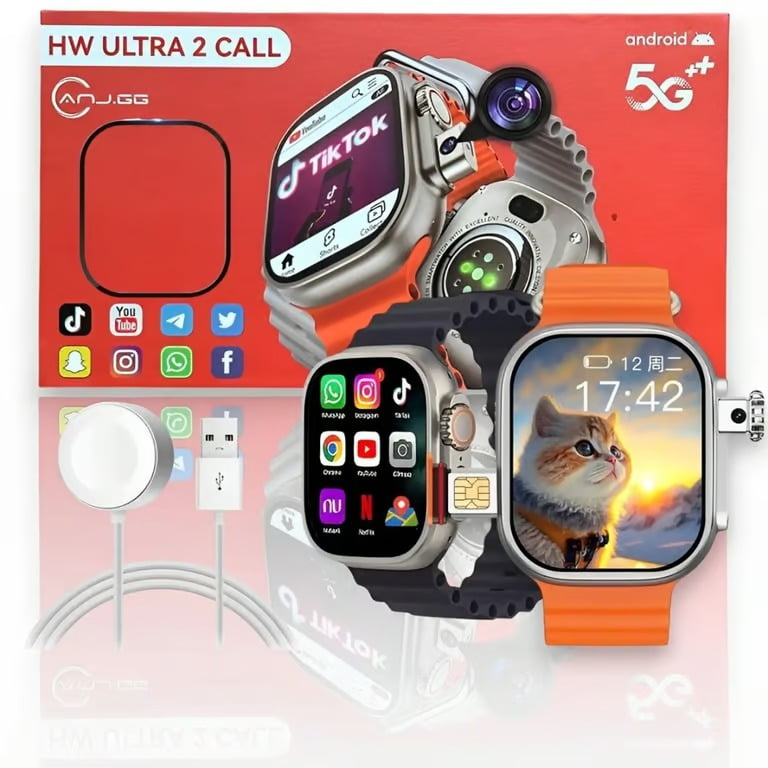 SMARTWATCH HW ULTRA2 CALL CON CHIP ANDROID YOUTUBE WHATSAPP GPS ...