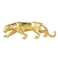 18" x 6" Gold Polystone Leopard Sculpture, by CosmoLiving by ...