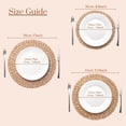 6 Pack Round Woven Placemats Water Hyacinth Wicker Place Mats Braided ...