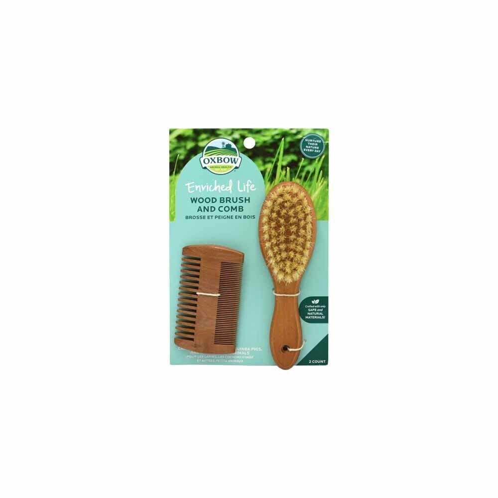 Click here for Oxbow Enriched Life Wood Brush & Comb Set prices