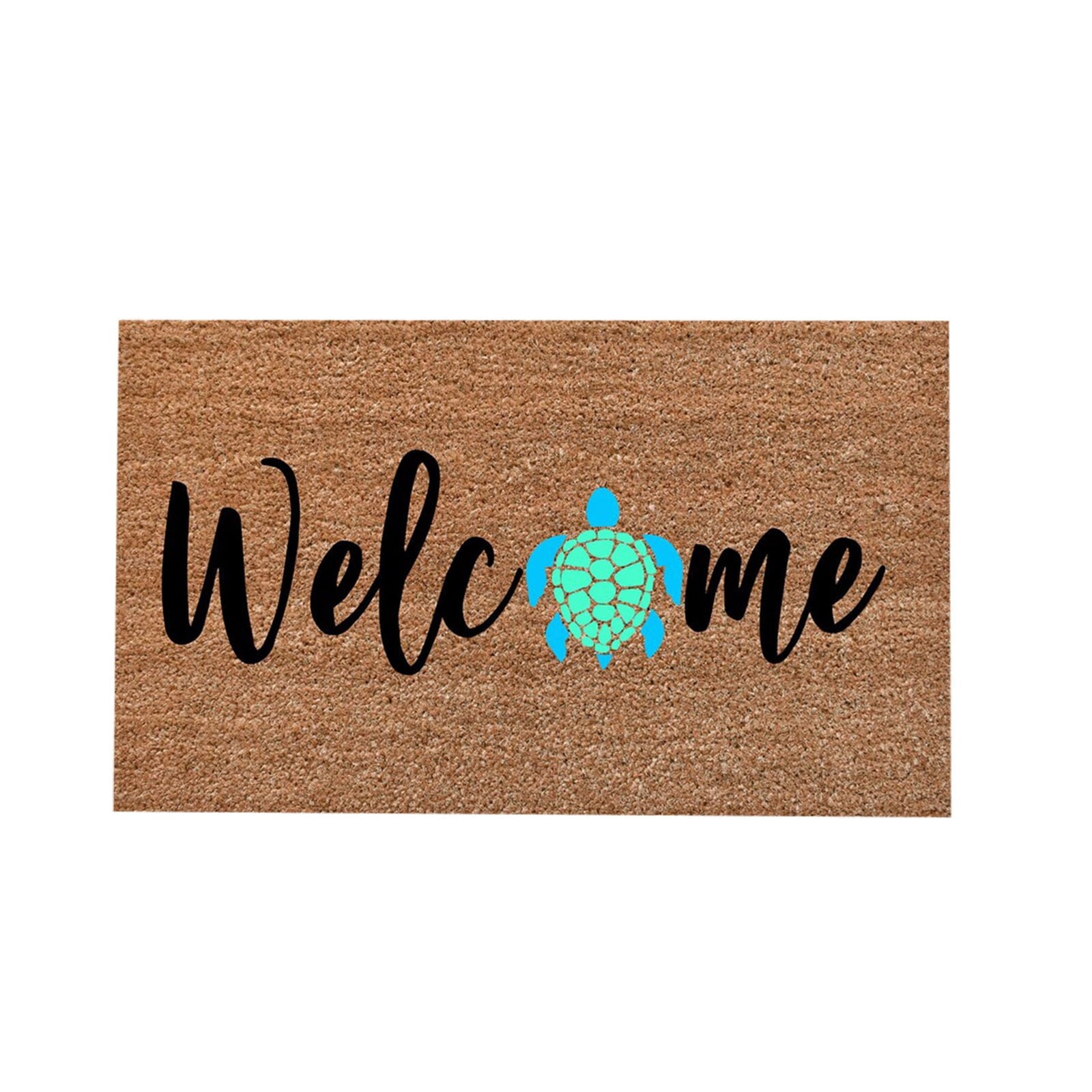 Click here for Haomonzen 24x16in Welcome Sea Turtle Funny Cute Ma... prices