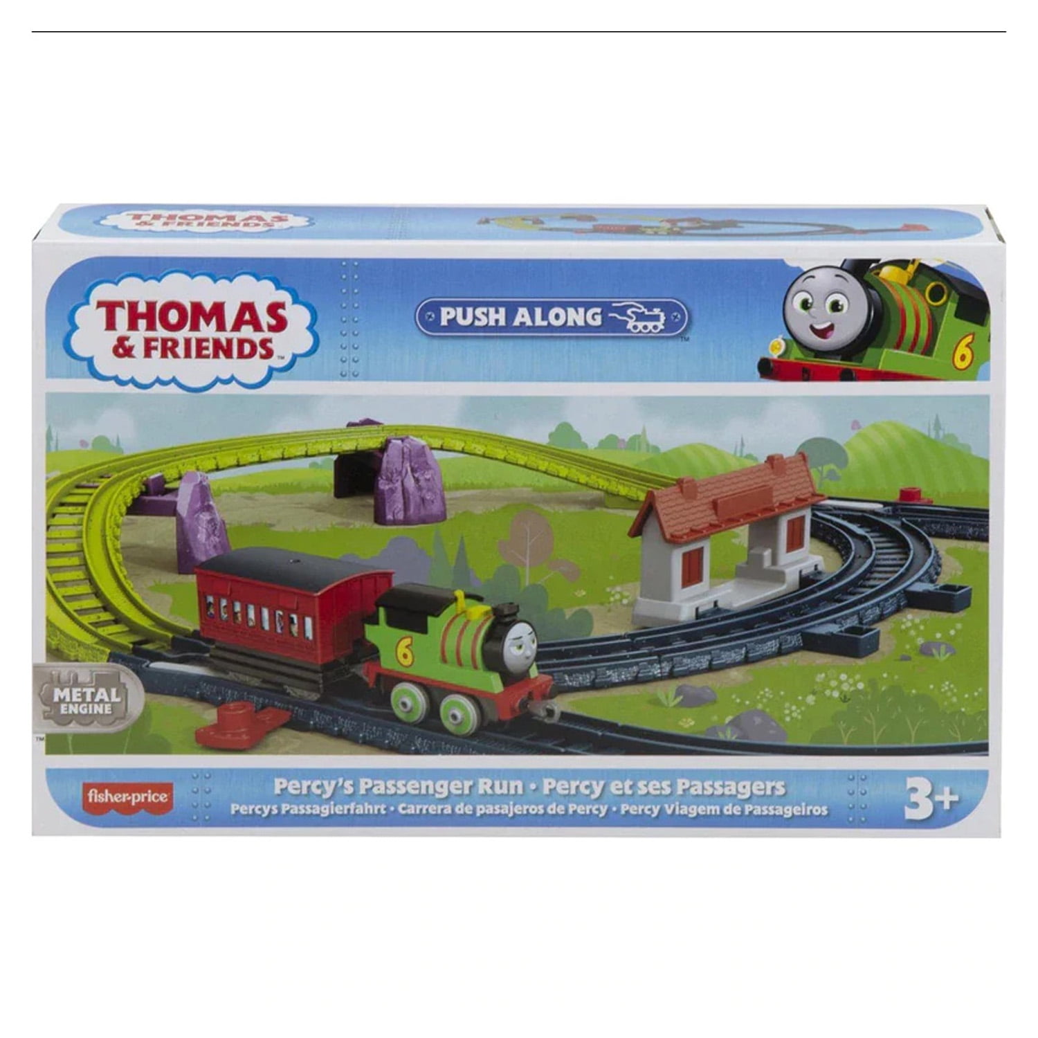 Thomas & Friends Push Along Percy Metal Engine Passenger Run - Walmart.com