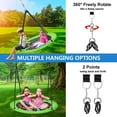 Hishine 43" 700LBS Saucer Tree Swing for Kids, Waterproof Flying Saucer ...