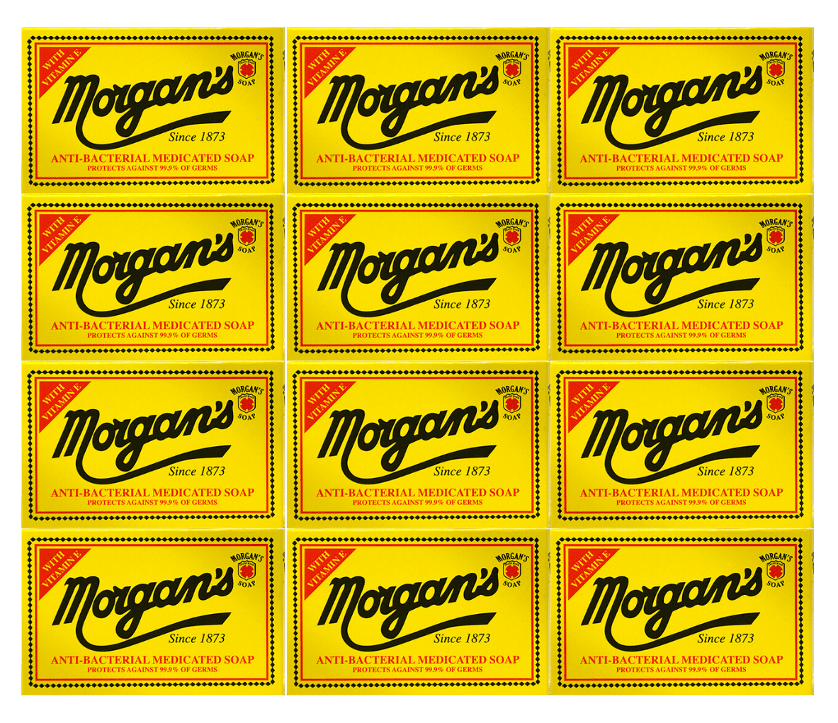Morgan’s AntiBacterial Medicated Soap 2.8 oz (Pack of 12) - Walmart.com