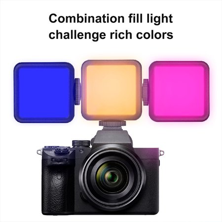PULUZ Camera Light LED RGB Dimmable Vlogging; Cube Fill Light 2500 ...