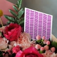 3drose, Herringbone Pattern Pink and Purple, 6 Greeting Cards with ...