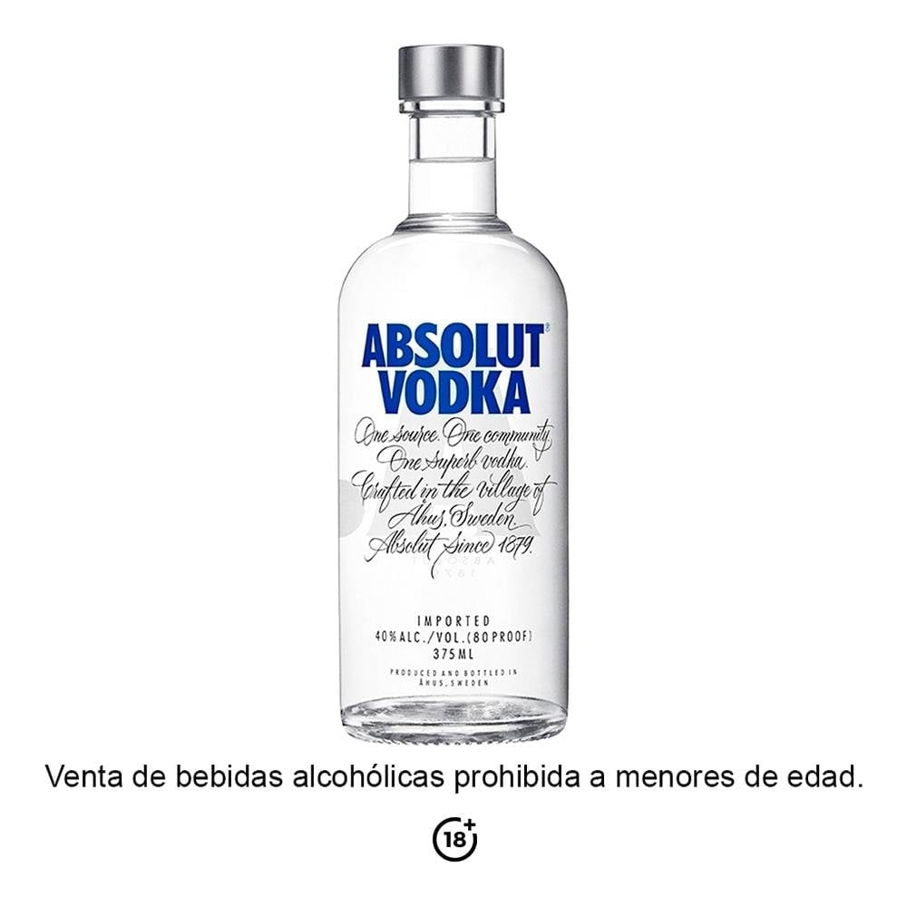 Vodka Absolut Original 375 ml | Walmart en línea