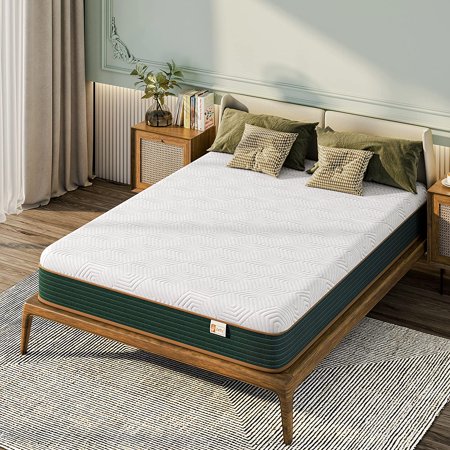 Queen Size Mattress 10 Inch, Gel Memory Foam Mattress with Individual ...