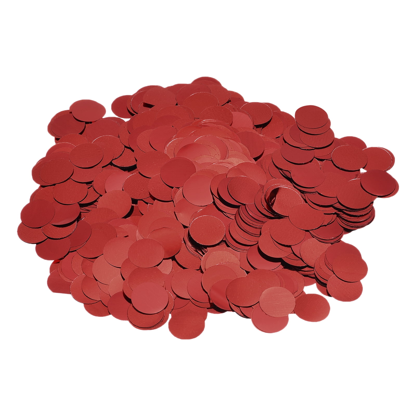 Red Confetti Metallic Foil Round Scatter Confetti for Balloon Wedding ...