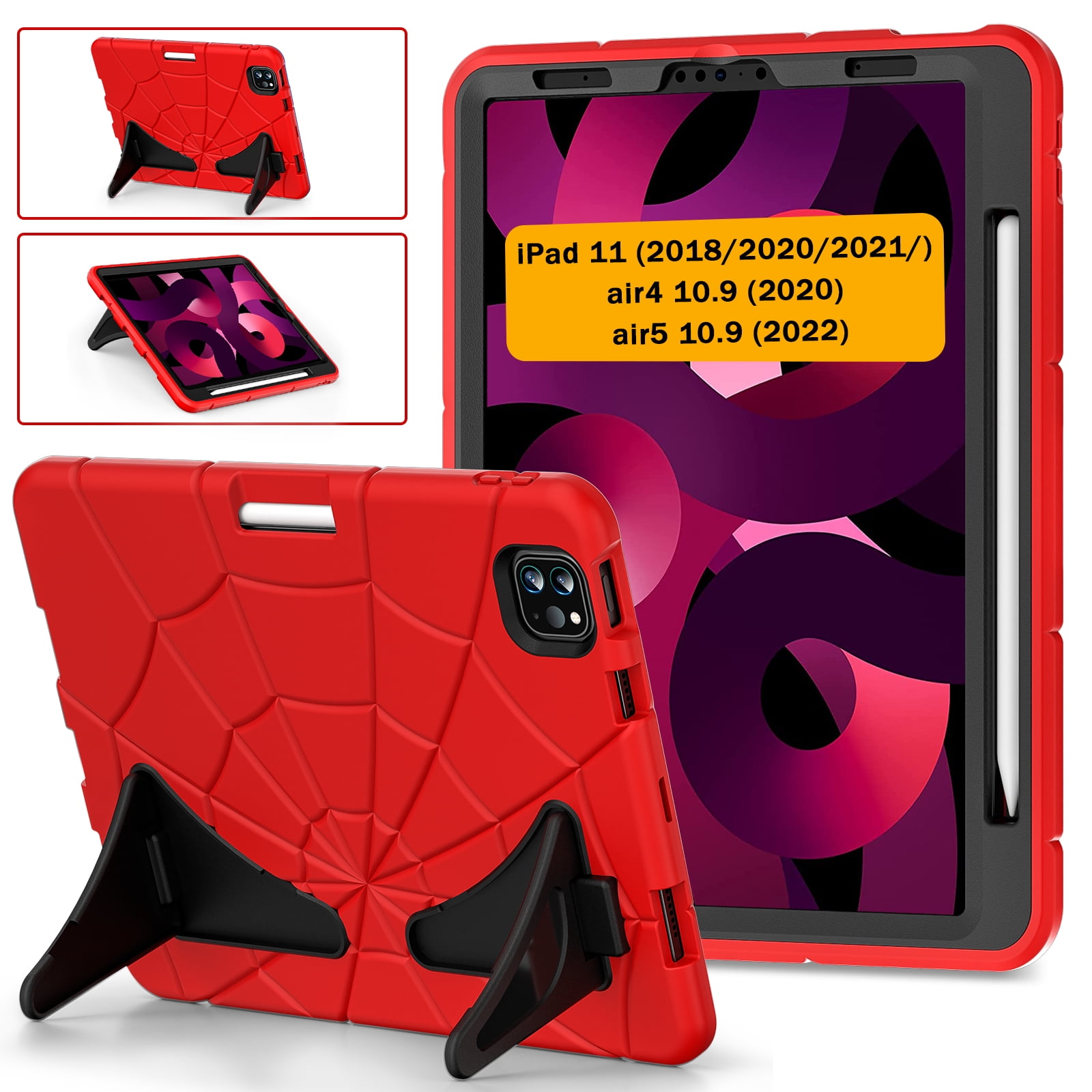 ELEHOLD for iPad Pro 11 inch Rugged Case, Cute Cartoon Kids Friendly ...