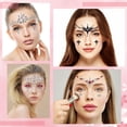 1set 5 Sheets 5 Style Self Adhesive Resin Rhinestone Face Gems Stickers ...