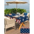 60x84 Inch Outdoor Tablecloth with Umbrella Hole Zipper Rectangle ...