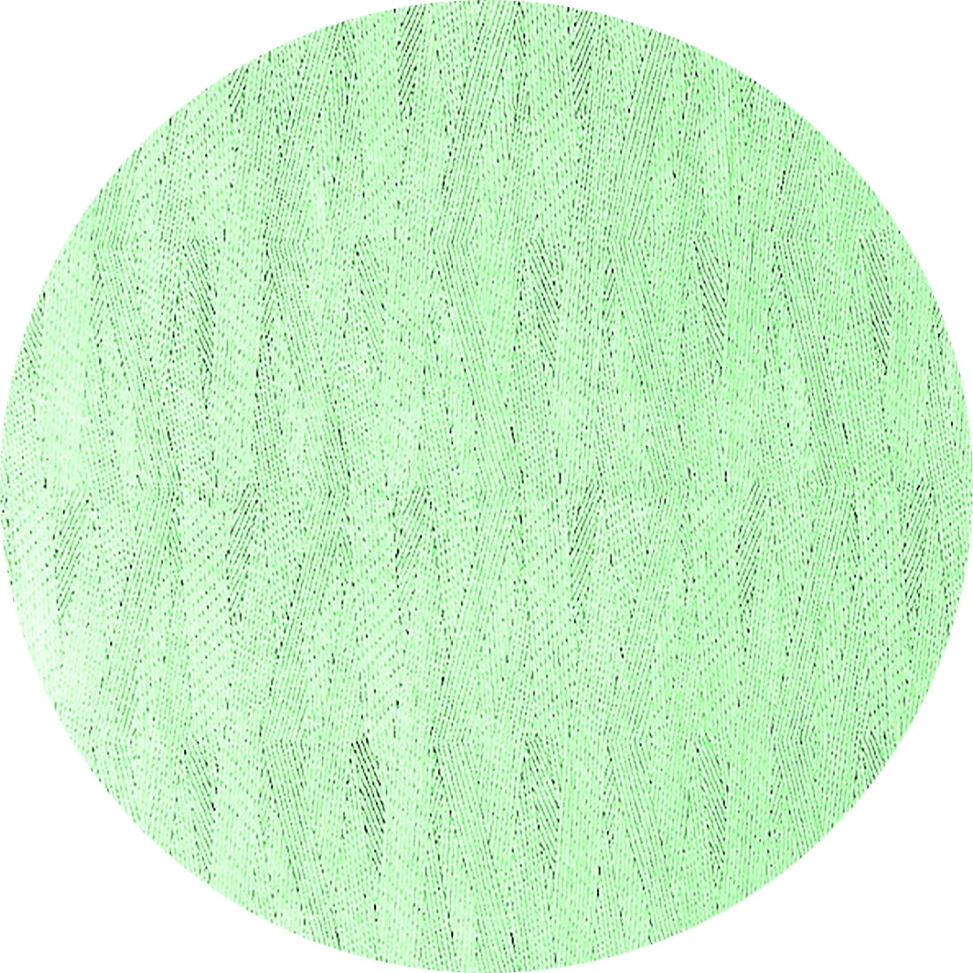Ahgly Company Indoor Round Solid Emerald Green Modern Area Rugs, 6 ...