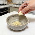 Ceramic Garlic Grater Plate Handmade Garlic Grater & Herbal Bowl for ...