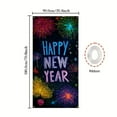 BAOPAI Happy New Year Door Cover Decorations Tapestry Easy Install ...