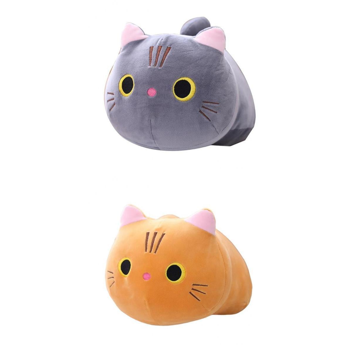 cat stuffed sofa ,grey cat stuffed animal cat plush for kids,Soft Big ...