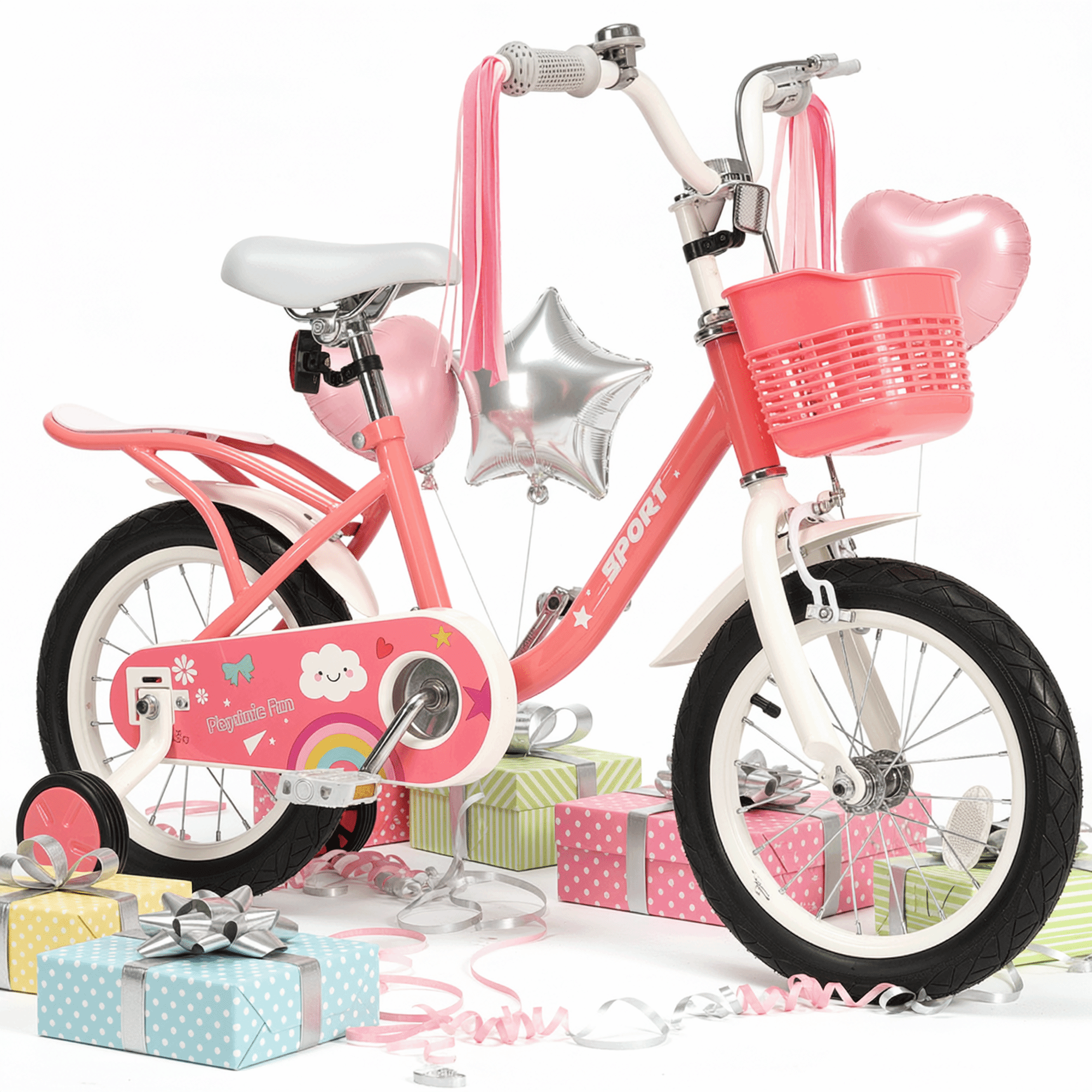 Click here for Naipo 14 Inch Kids Bike Boys Girls  Kids Bikes Wit... prices