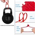 BDKWID-Reusable Cable Ties 6 Inch 100 PCS Red Heavy Duty, Releasable ...