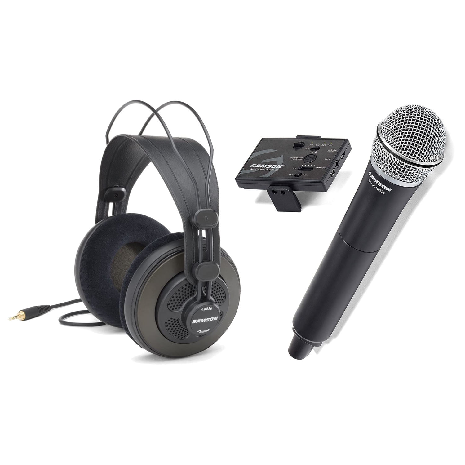 Samson Go Mic Wireless System Q8 Microphone and SR850 Open-Back ...