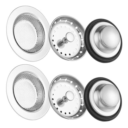 Glacier Bay Replacement Strainer Basket with Spring Clip in Brushed ...