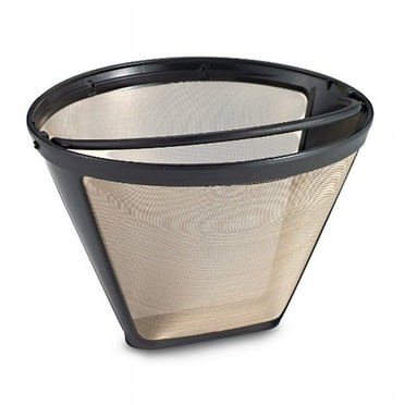 Permanent #2 4-Cup Cone Shape Gold Tone Coffee Filter fits Mr. Coffee ...