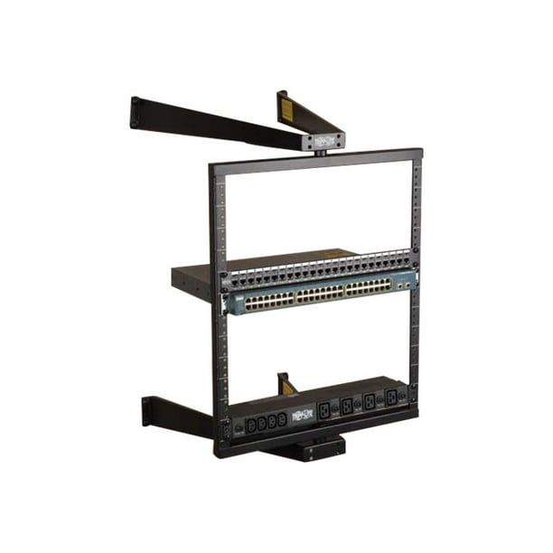 Tripp Lite 12U Wall Mount Pivoting 2-Post Open Frame Rack Cabinet ...